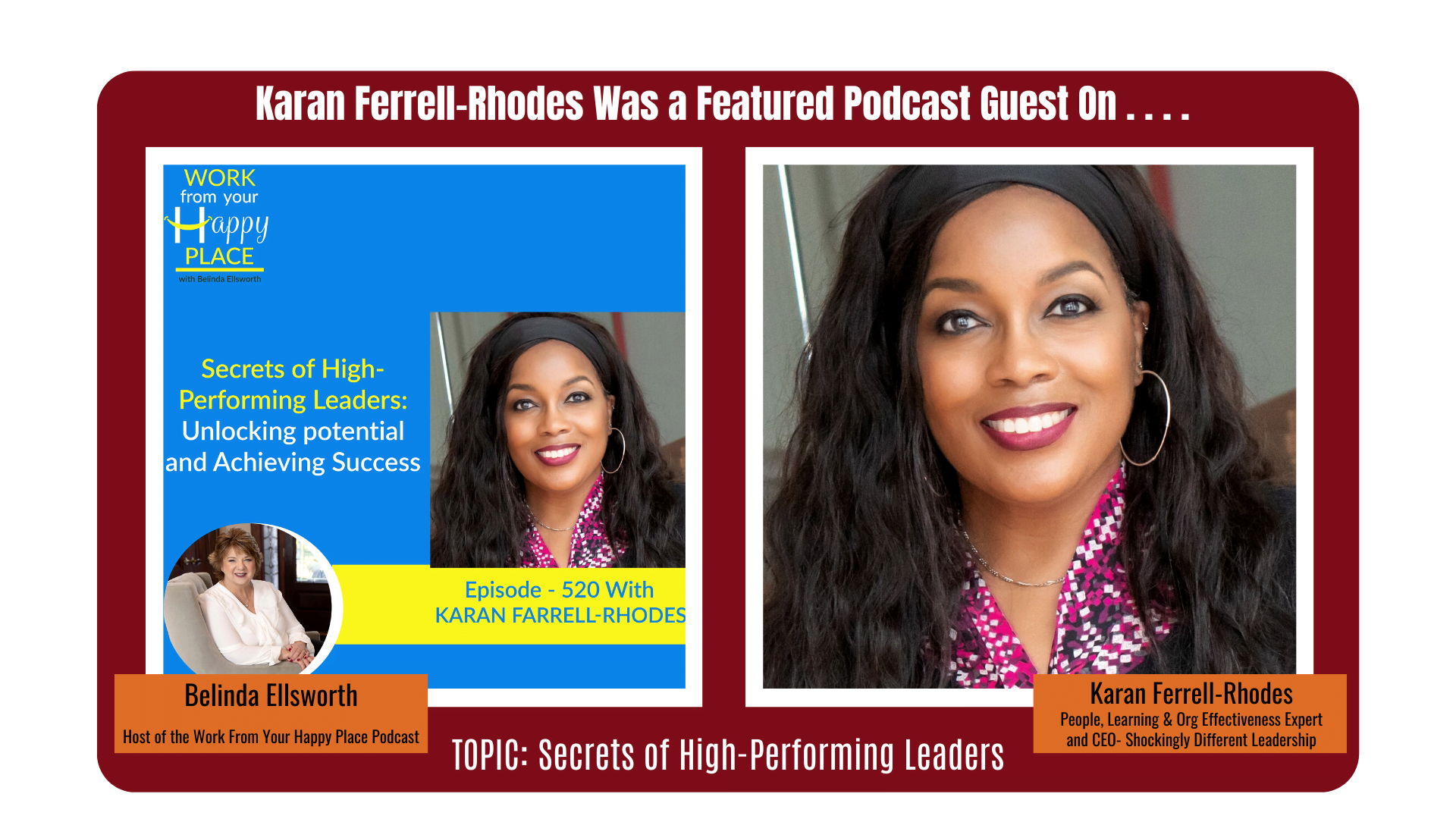 Karan Rhodes | Guest on the Work From Your Happy Place podcast with ...